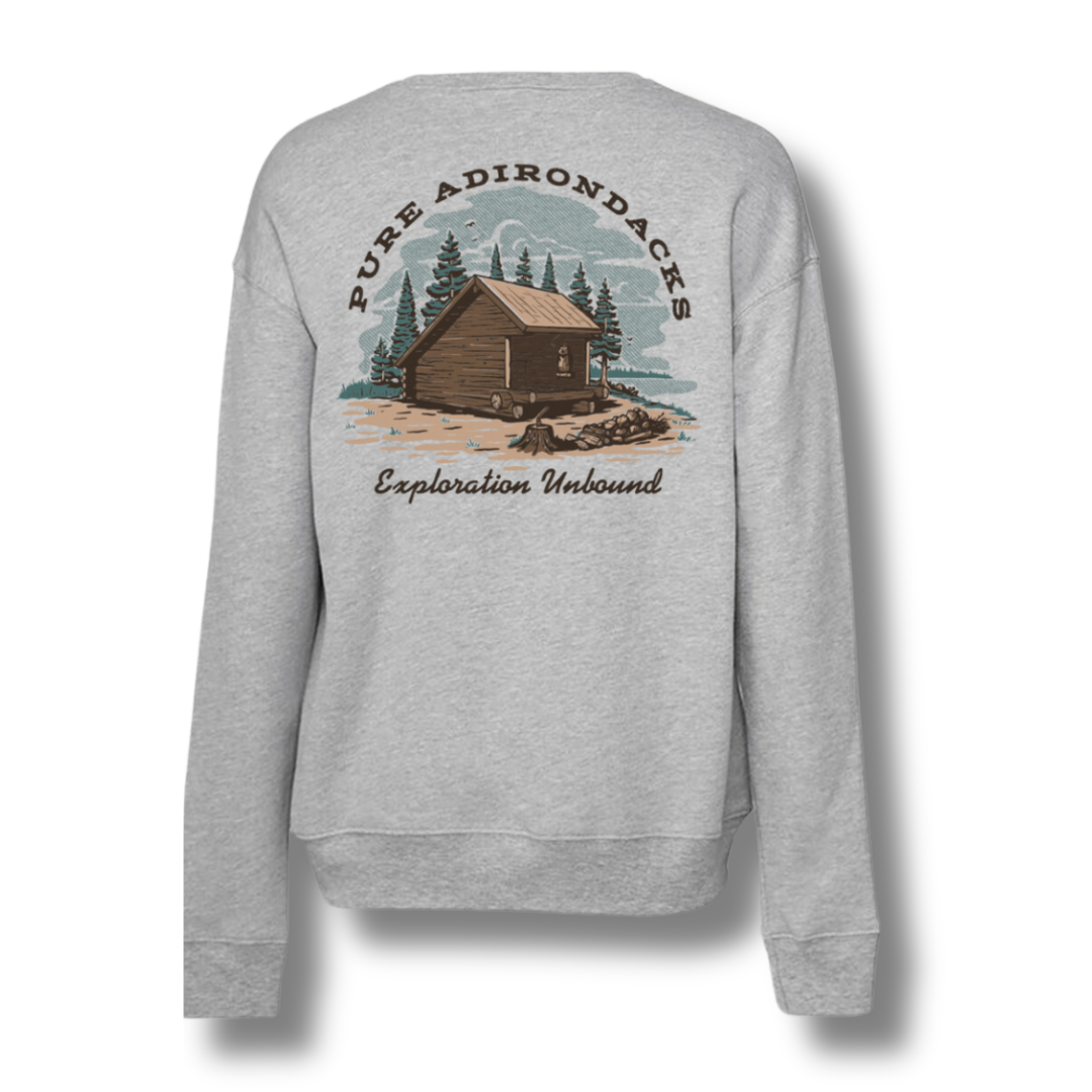 ADK Lean-To Fleece Crew – Pure Adirondacks